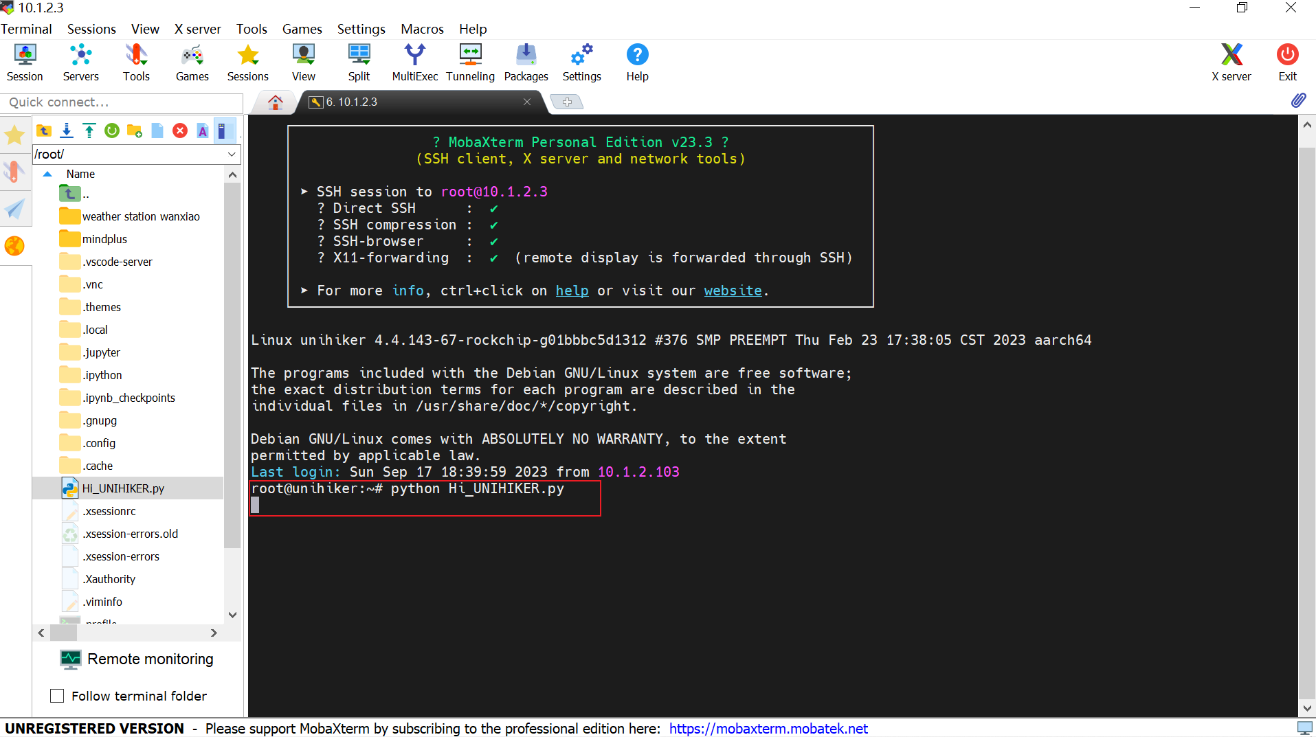 SSH Tools - UNIHIKER Documentation